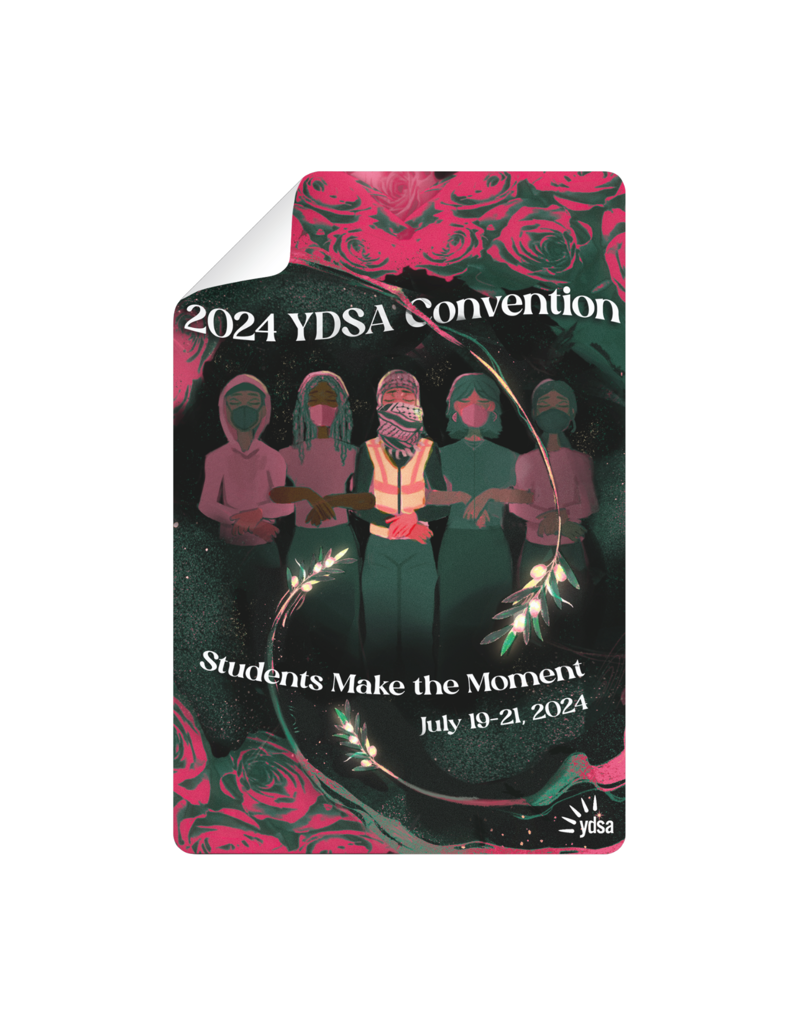 2024 YDSA Sticker – Democratic Socialists of America